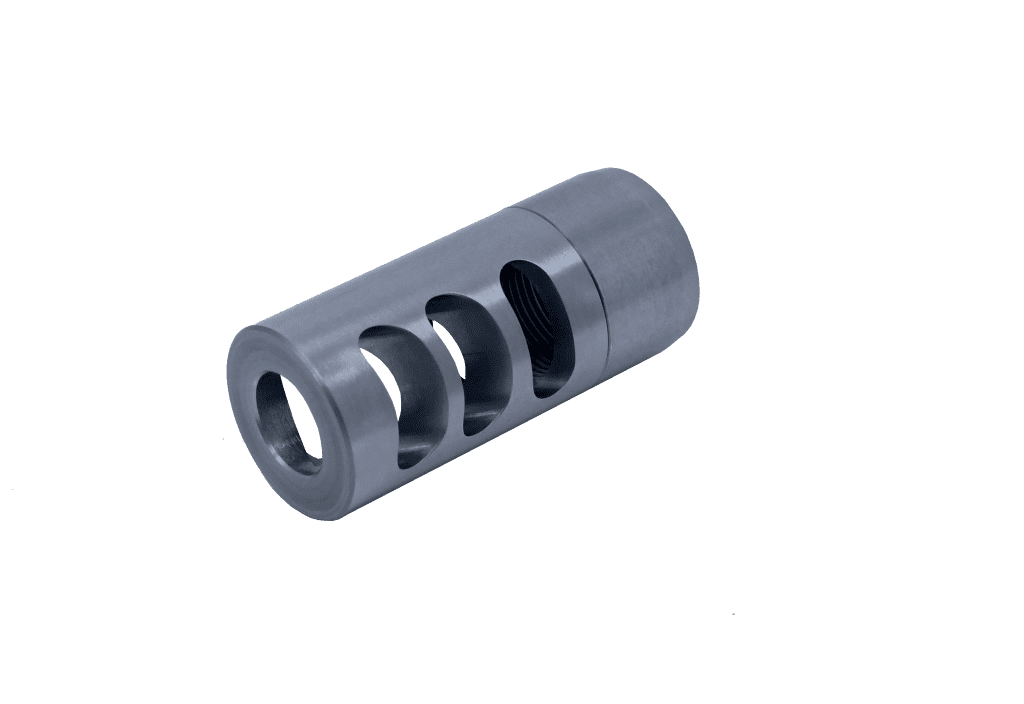 ARROWHEAD 45 CAL – 3 Port Self-Timing Muzzle Brake - Arrowhead Rifles