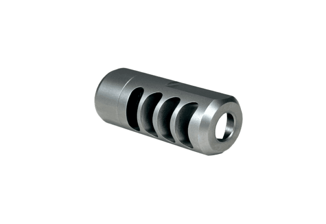 ARROWHEAD 45 CAL – 4 Port Self-Timing Muzzle Brake - Arrowhead Rifles