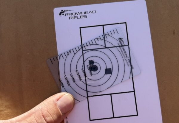 100 Yard, MOA CARD - Arrowhead Rifles